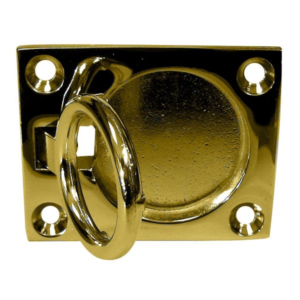Whitecap Flush Pull Ring - Polished Brass - 2" x 2-1/2" – MARINESURPLUS.COM