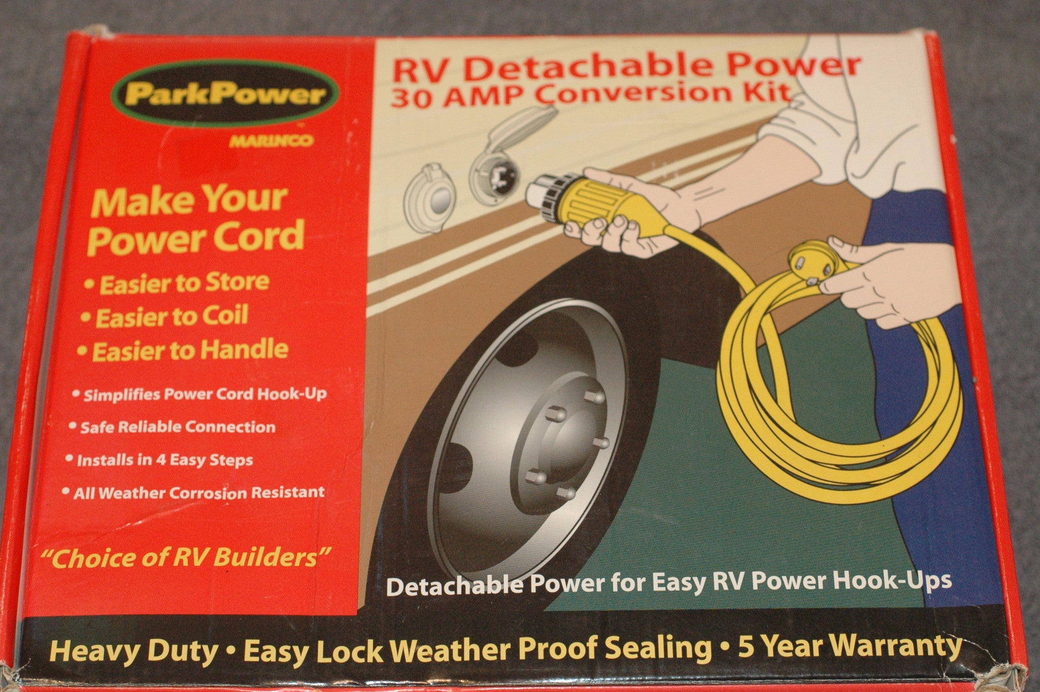 Marinco Park Power Detachable 30 amp RV power conversion 30ARV kit ...