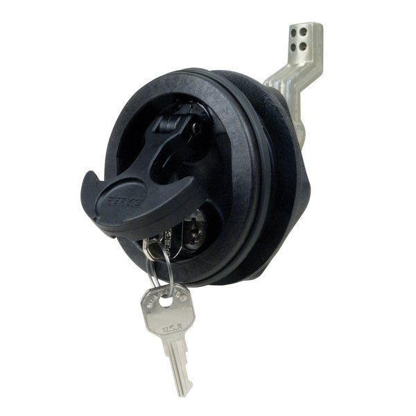 1091DP4BLK Locking Latch 1/8" 3/4" /Carpeted Surface Fits 2-1/2" Hole ...